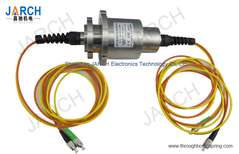 Double Channel Fiber Optic Rotary Joint / Fiber Optic Cable Joint With ...