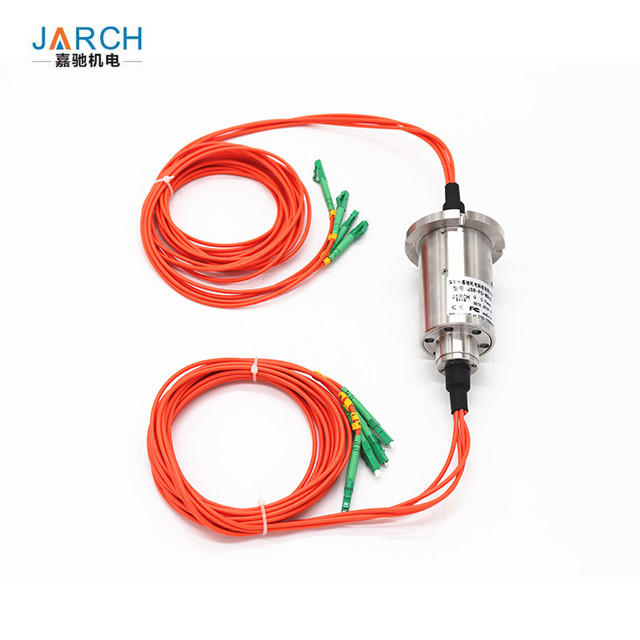 4 Channels FORJ Fiber Optic Rotary Joint slip ring 12mm IP66,IP68