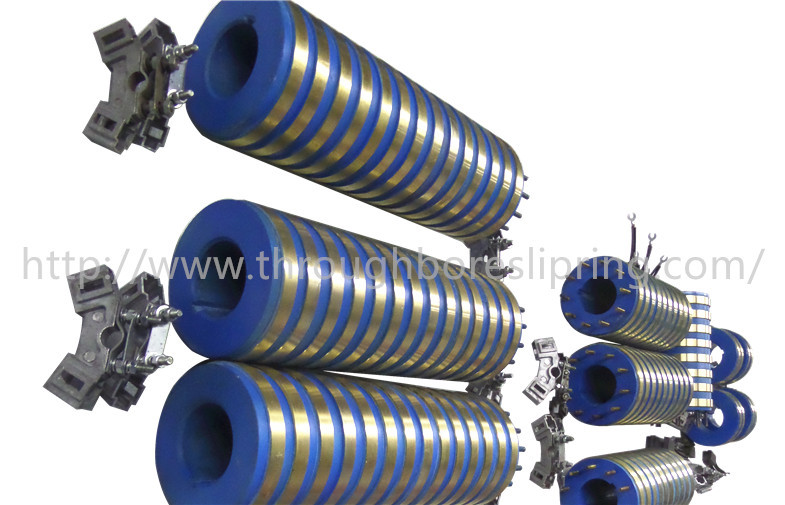 Crane Electrical Slip Ring Assembly 250~500RPM With Carbon Brush Holder