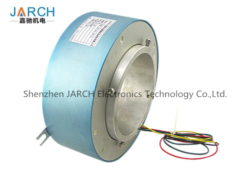 2A ~ 80A 120mm Through Bore Slip Ring / Rotary Electrical Interface ...