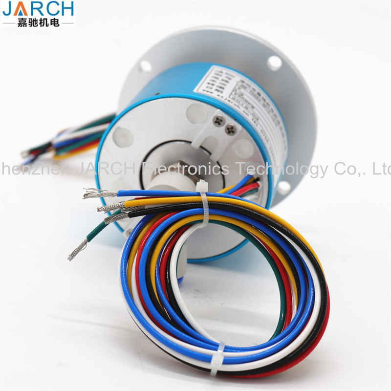 Stainless Steel Electrical Rotary Union 360 Degree Rotating 250RPM 5A 6 ...