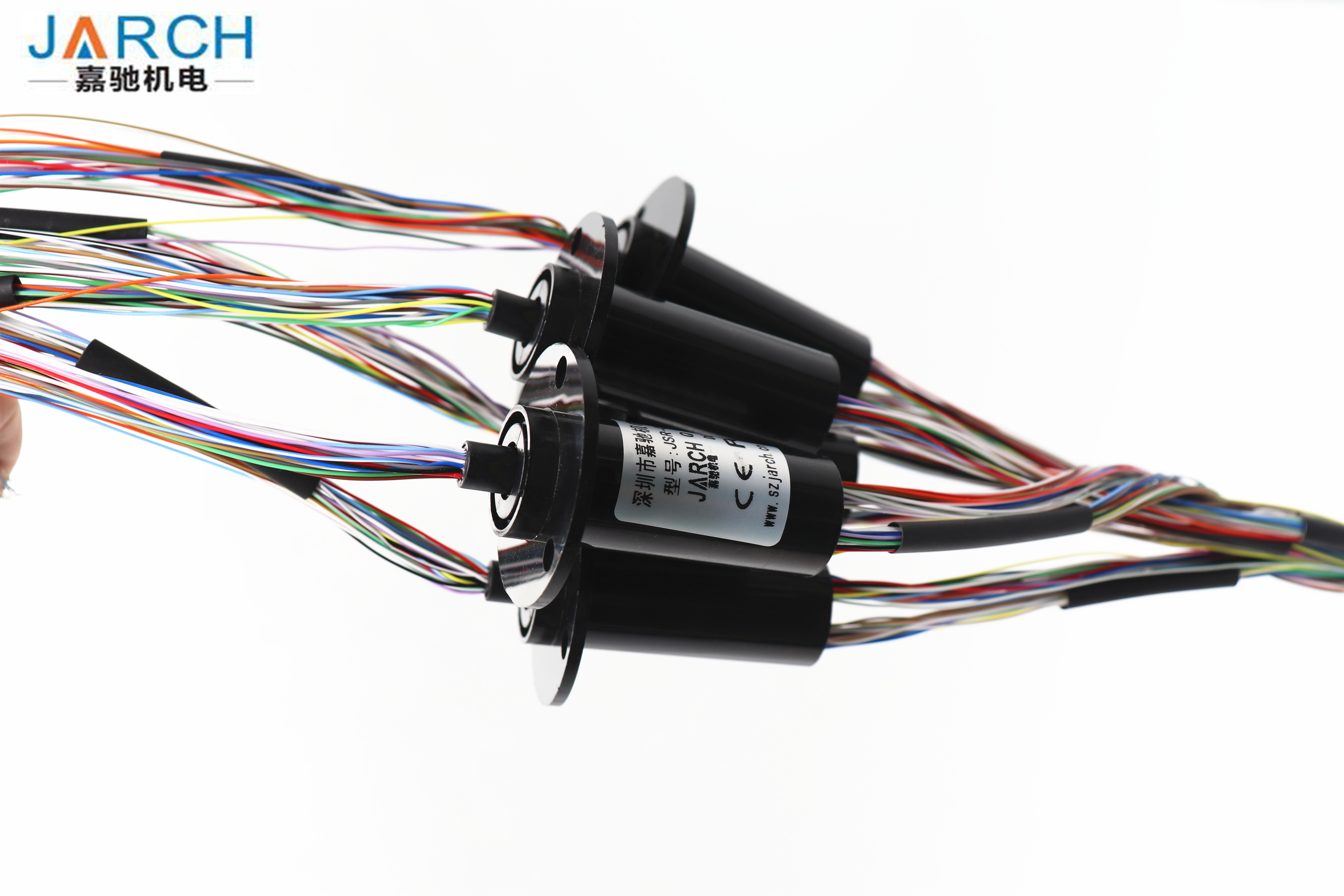 12.4mm Miniature Flange Capsule Slip Ring / Electrical Slip Ring ...