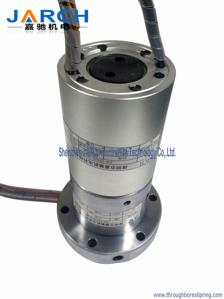 Aluminium Alloy High Speed Rotary Union / Rotary Electrical Connector ...