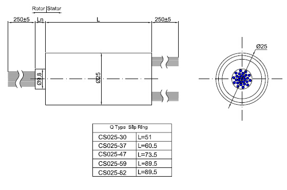 25mm FCC Signal High Speed Slip Ring Aluminium Alloy 5000rpm , 2-36 ...