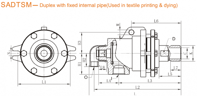 SA Serial High pressure fitings steam rotary joint / hydraulic rotary ...