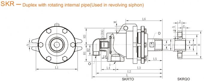 High Pressure Heat Conducting Oil rotary joint rotating pipe coupling ...