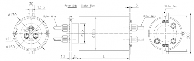 Flange Mounting Explosion Proof Slip Ring