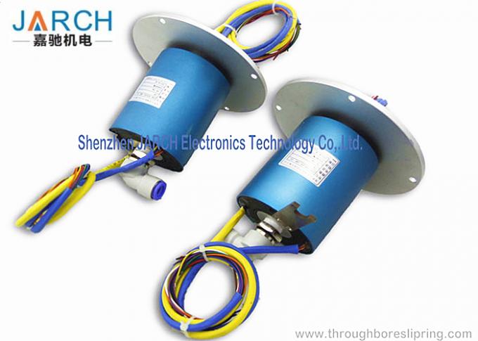 300RPM Pneumatic Electric Rotary Union / Rotating Electrical Connector ...