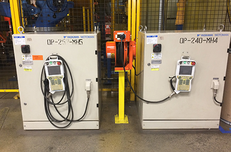 Robot Reels Retractable Cable Reels Metal For ABB Panasonic KUKA ...