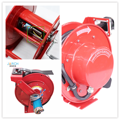 Working principle of slip rings cable reels